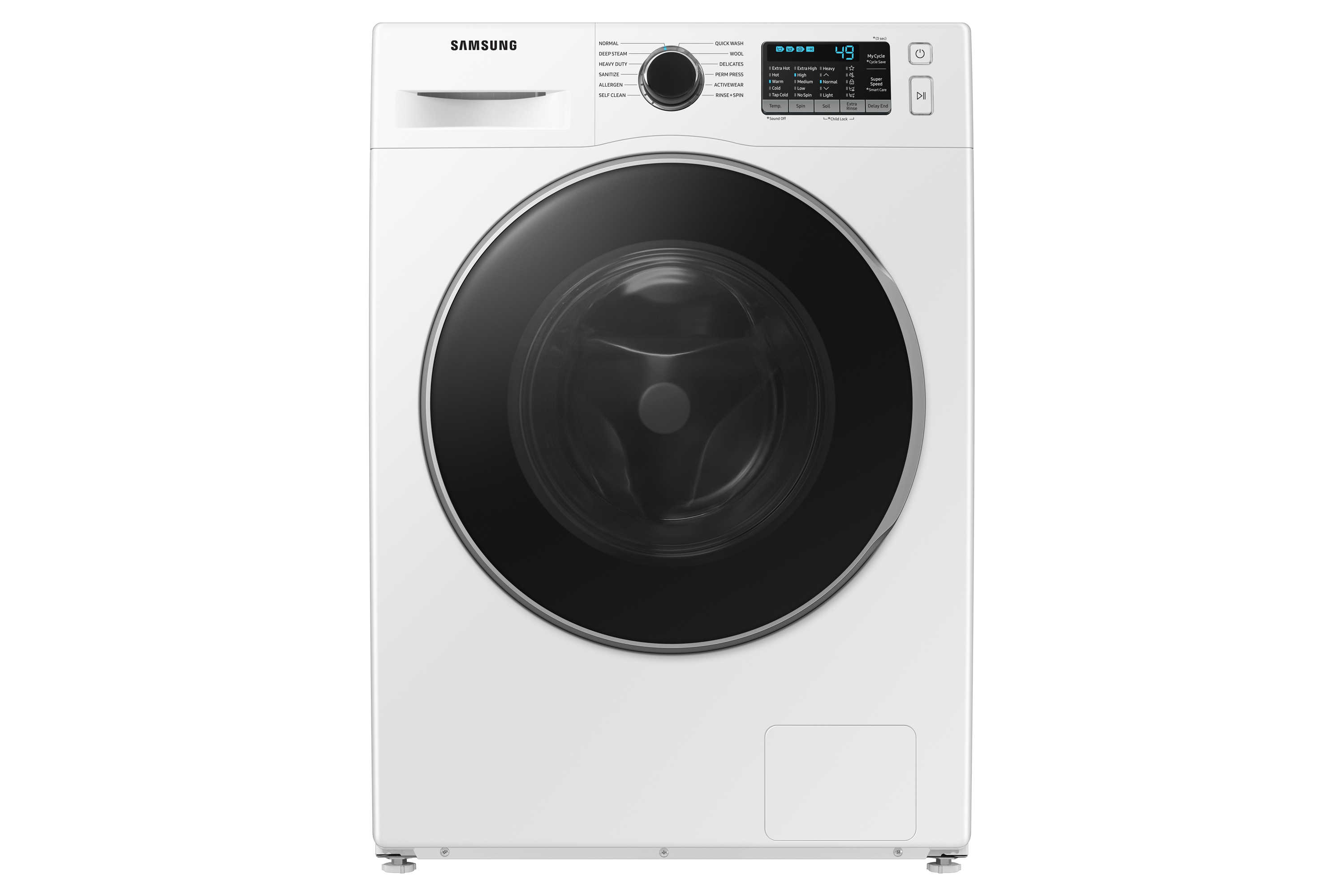 Samsung 24" 2.9 cu. ft. Compact Front Load Washing Machine ...